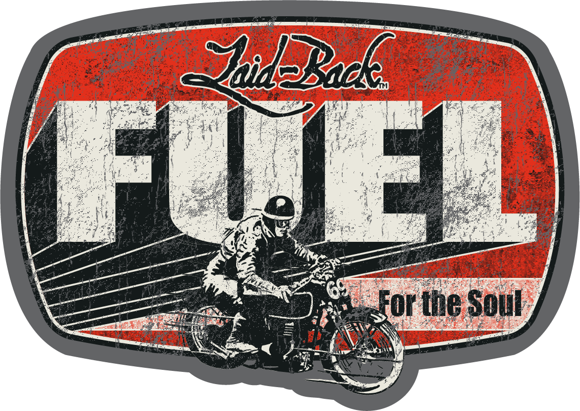Fuel Cafe Race Sticker | Laid-Back | Soul Rider Motorcycle Decal