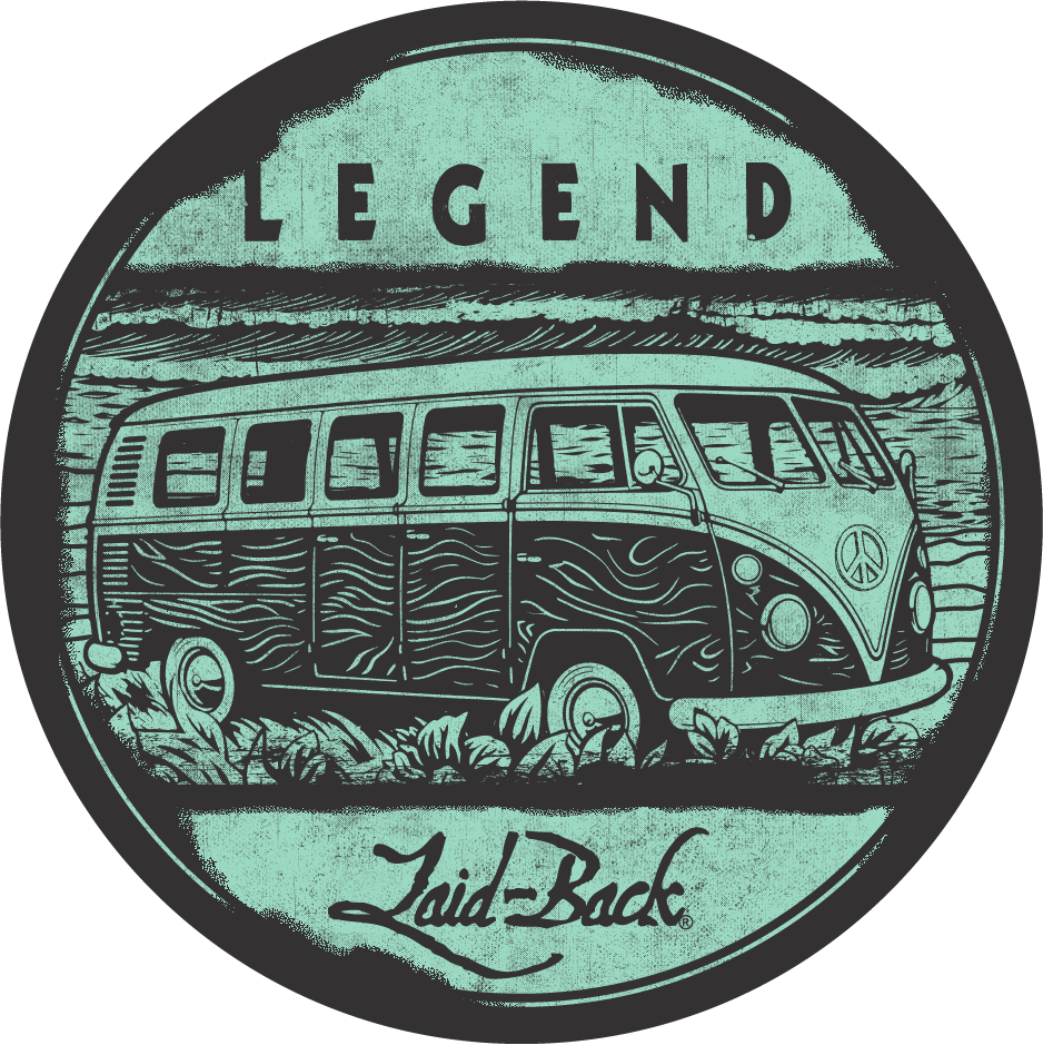 Ike Surf Bus Legend Sticker | Tribal Style Surf Van Decal by Laid-Back