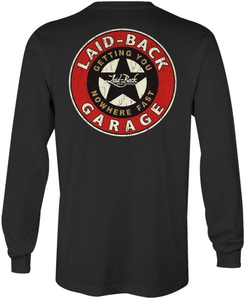 Garage Star Long Sleeve T-Shirt | Original star logo Tee by Garage Star Long Sleeve T-Shirt | Original star logo Tee by