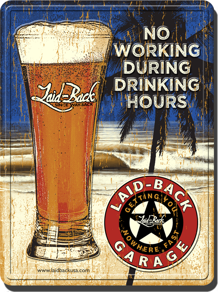 Motorway Beer Embossed Sign | Happy Hour Bar Wall Art by Laid-Back